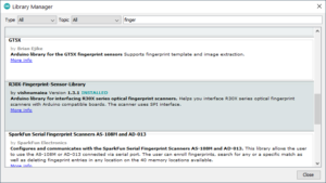 R307 Optical Fingerprint Scanner Library for Arduino - Documentation ...