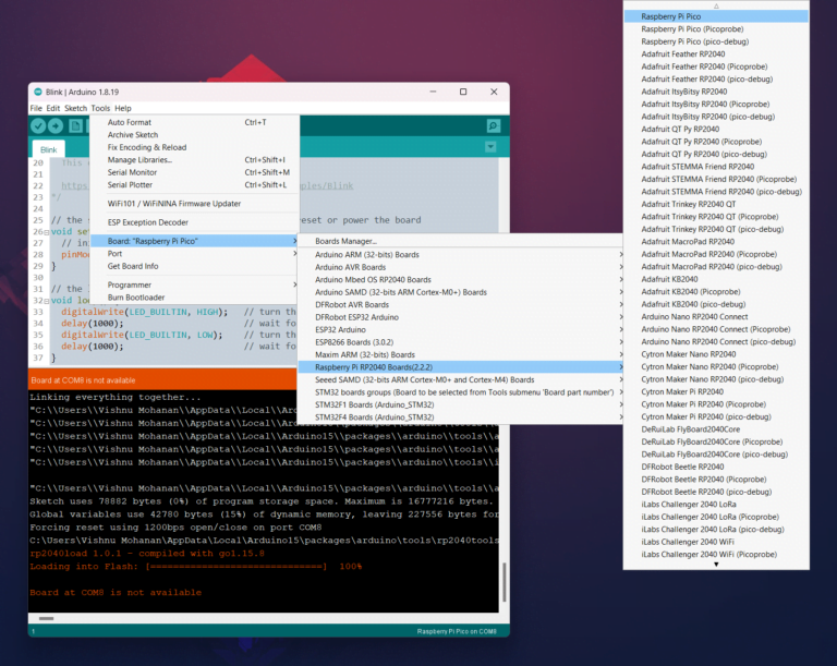 Getting Started with Raspberry Pi Pico : RP2040 Microcontroller Board ...