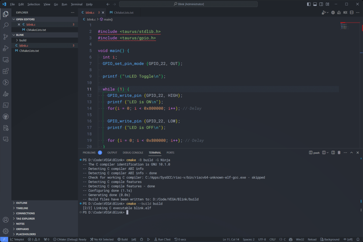 Creating Cc Projects For C Dac Aries V3 Thejas32 Microcontroller Board Using Vega Sdk