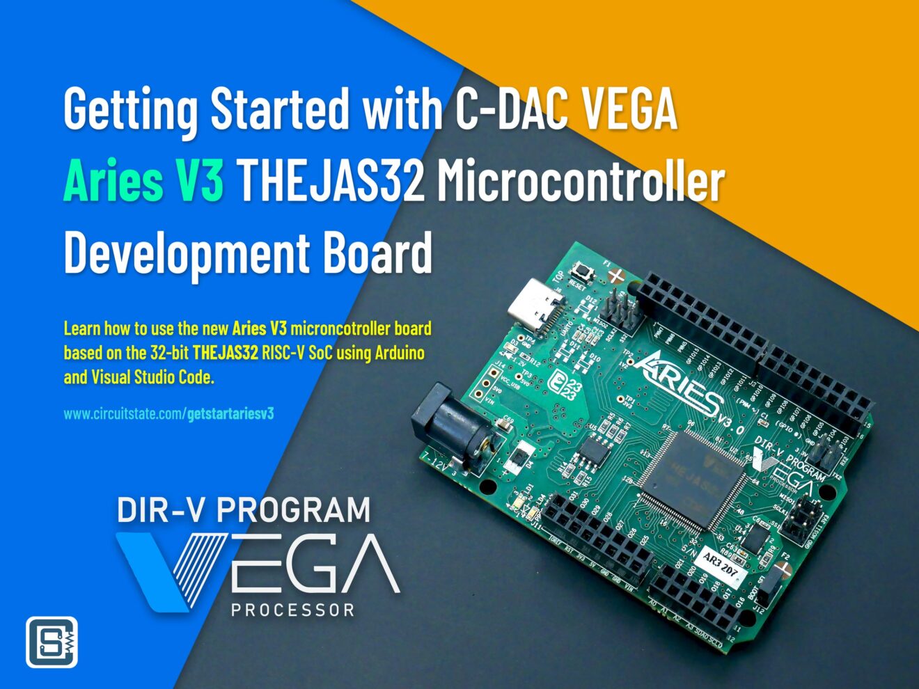 C-DAC Aries V3 THEJAS32 Microcontroller Board - Pinout Diagram & Pin ...