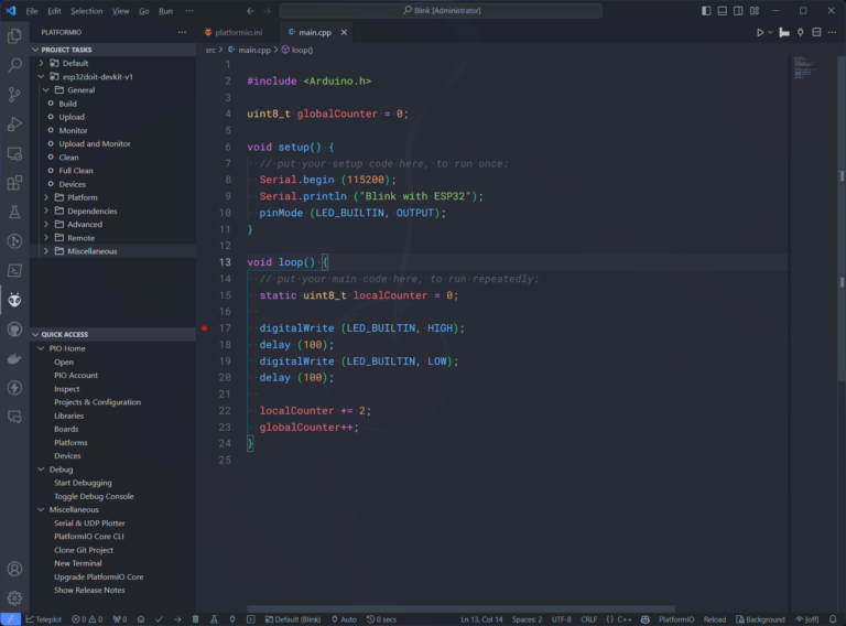 Getting Started with PlatformIO - Unified IDE for Embedded Software ...