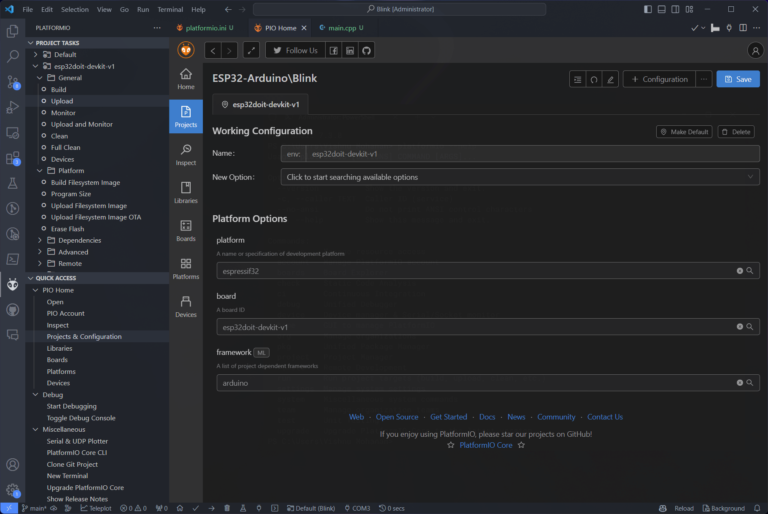 Getting Started with PlatformIO - Unified IDE for Embedded Software ...