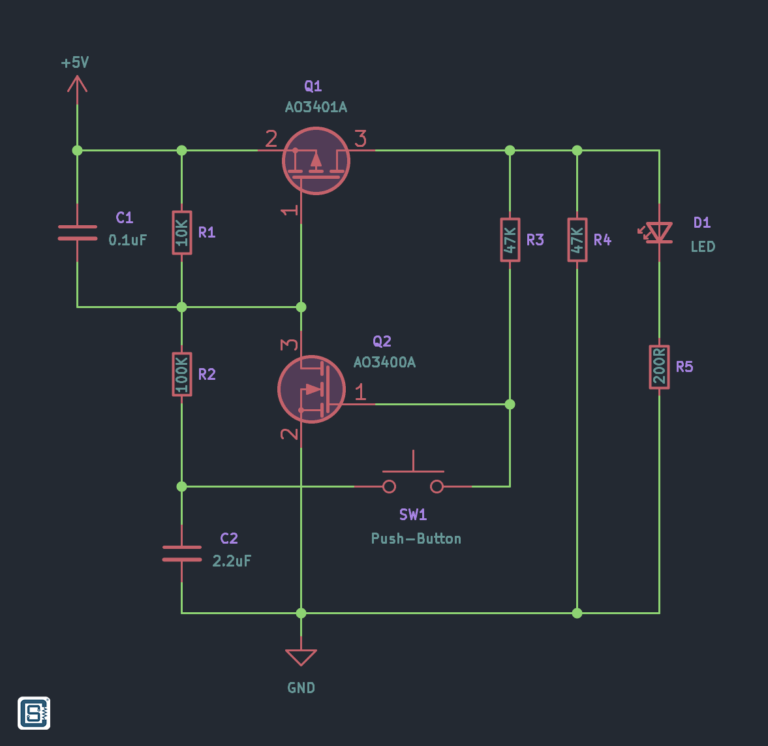Pbseq D2 Soft Latching Power Sequencer Circuit Using Mosfets And Push Button Circuitstate