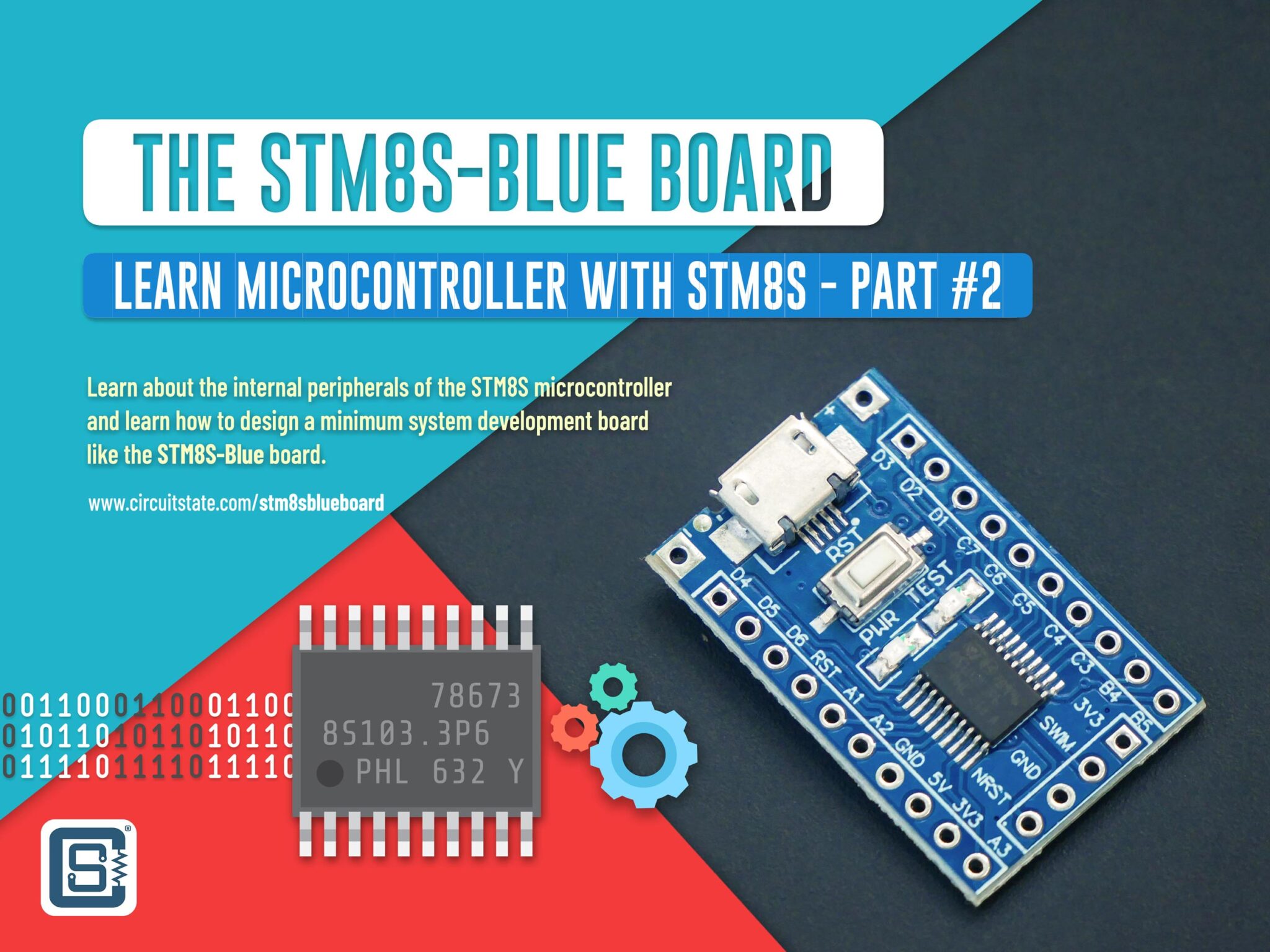 The STM8S103F3P6 Development Board : Learn Microcontroller with STM8S - Tutorial Part #2 ...